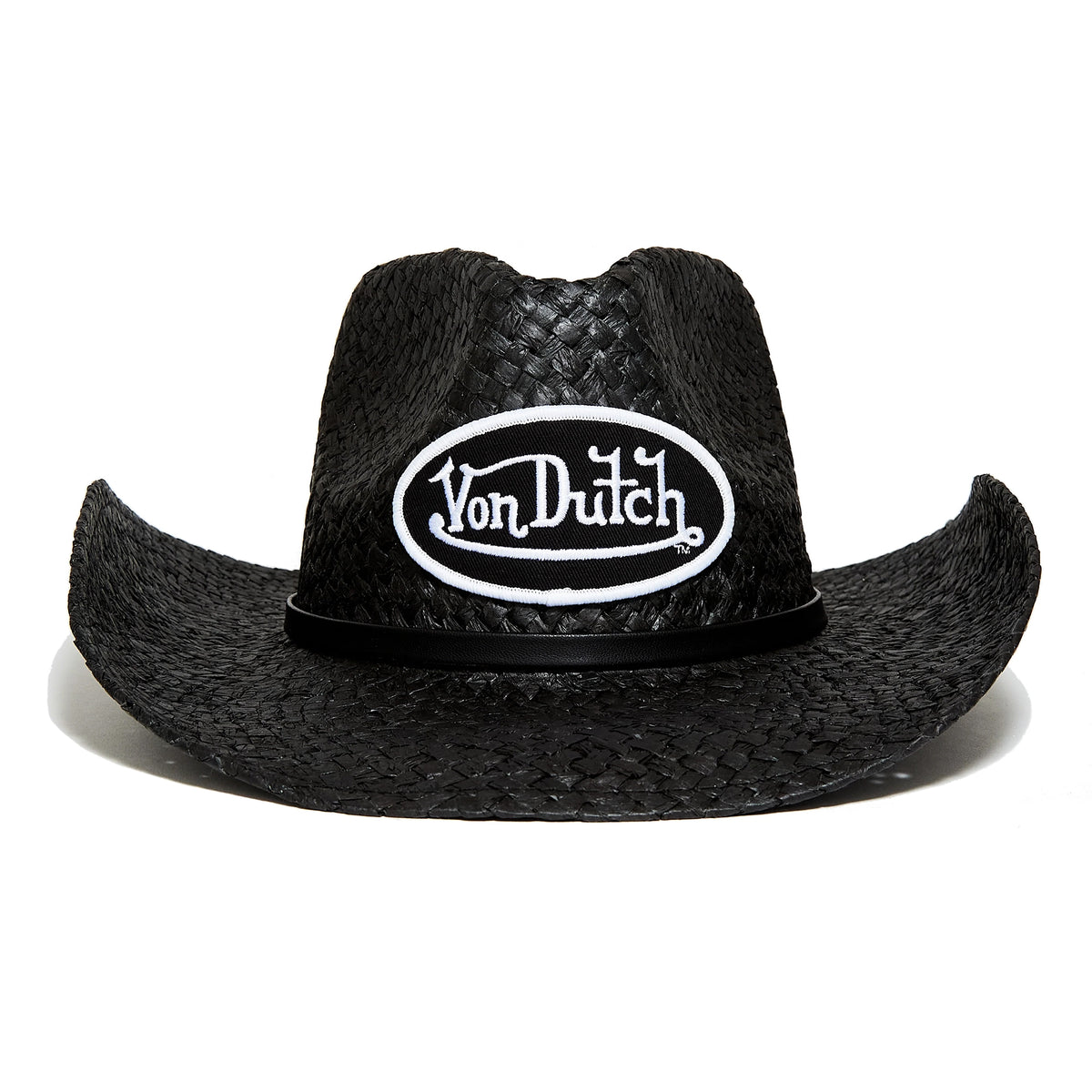 Patch Black & White Cowboy Hat White | Von Dutch Australia